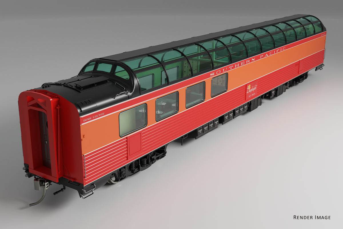 Rapido Trains Inc. 175001 HO SP Dome-Lounge w/Fluted Sides: SP - Daylight: #3604 (‘Overland’ Sty ...