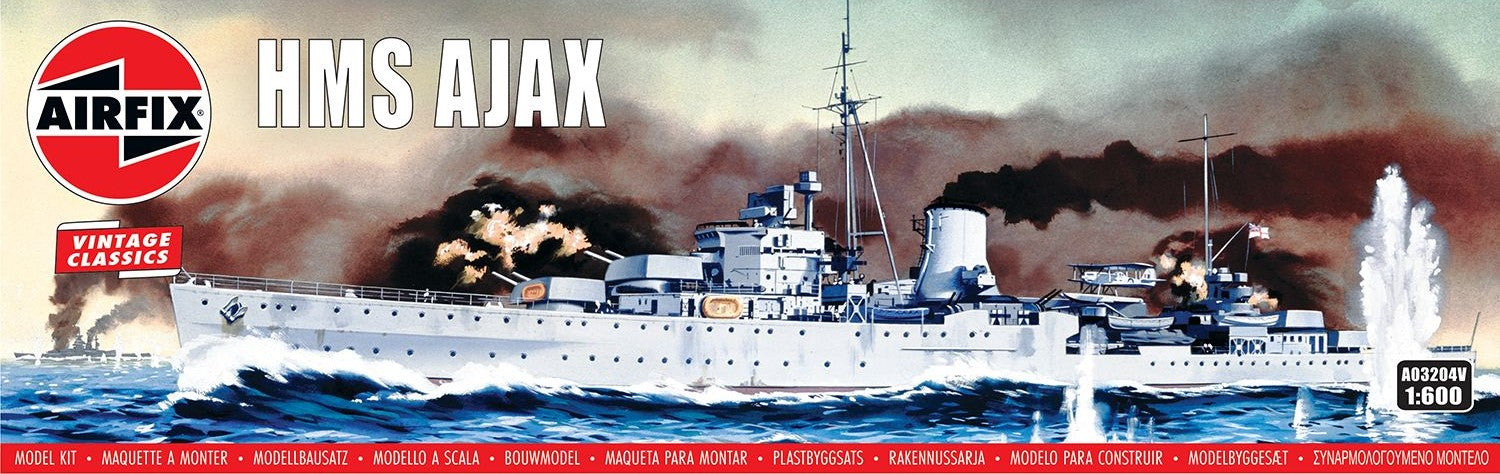 Airfix A03204V HMS Ajax Model Kit – Rails