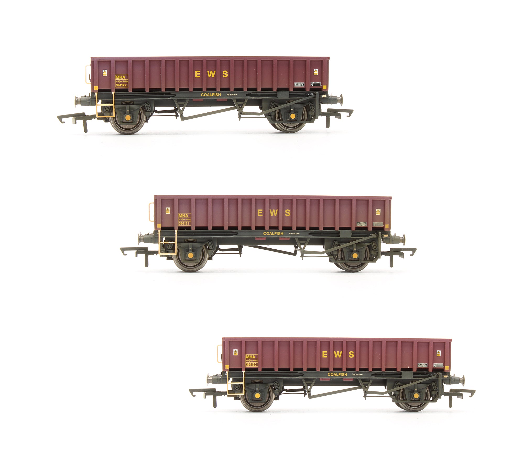 Hornby R6225 Pre-Owned Set Of 3 - 2 Axle Box Open Wagons – Rails