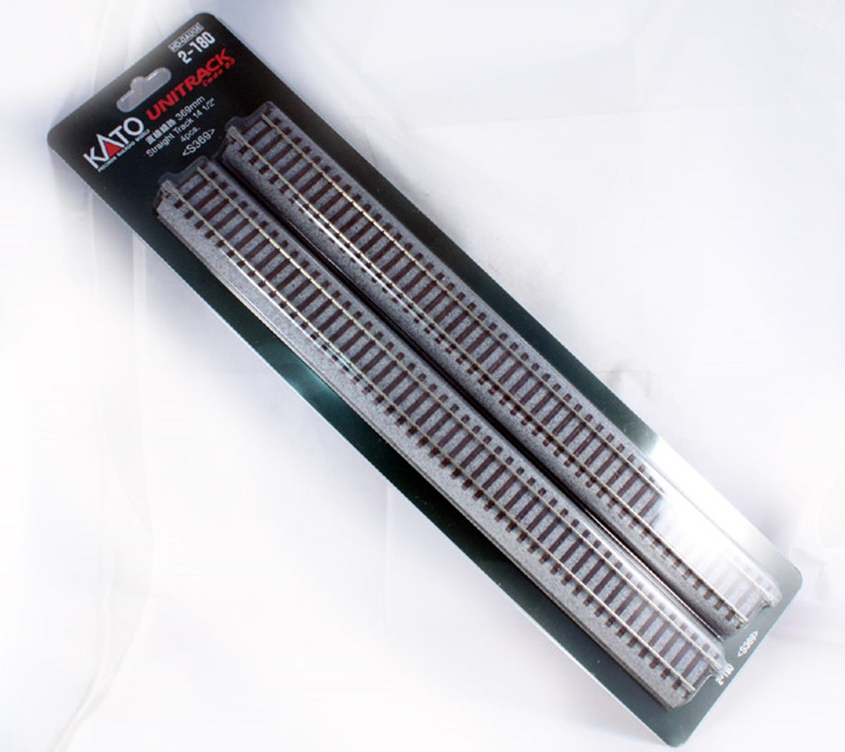 Kato 2-180 Ground Level 369mm Straight Track (4) – Rails of Sheffield