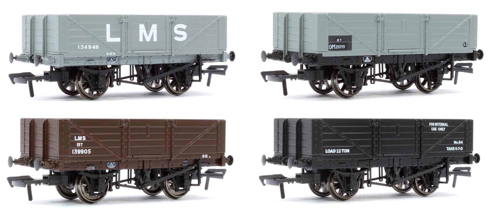 OO LMS Dia.1666 Open Wagons – Rails