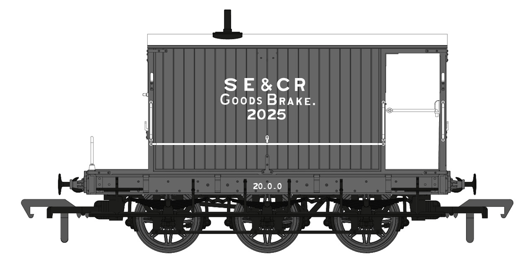 Exclusive SECR 6 Wheel Brake Van – Rails