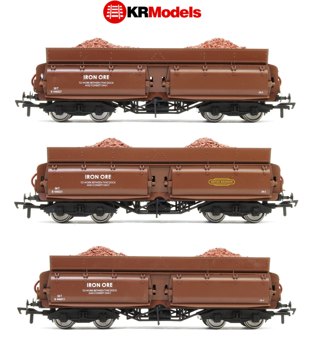OO Consett Iron Ore Wagon Packs – Rails