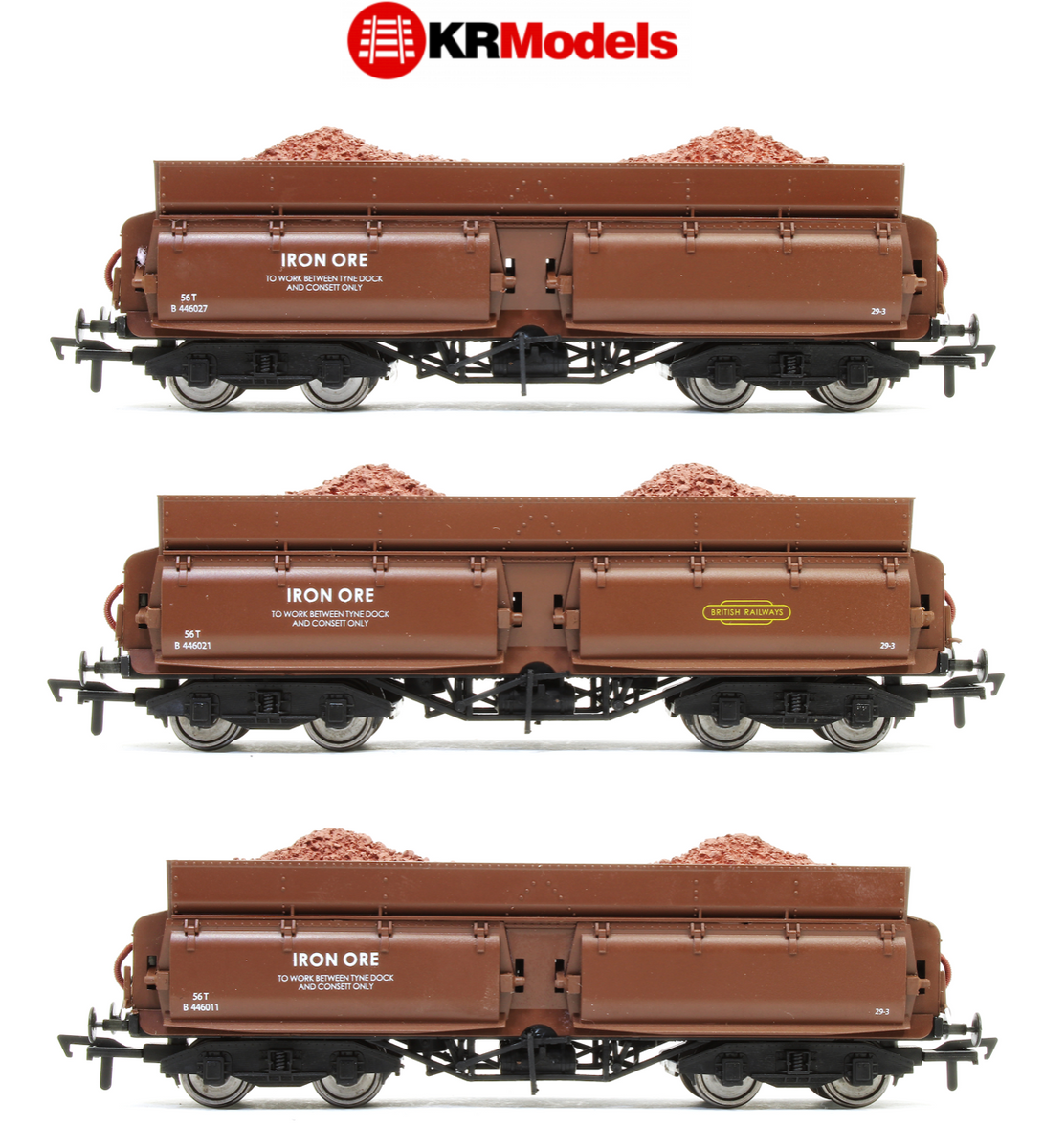 OO Consett Iron Ore Wagon Packs – Rails of Sheffield