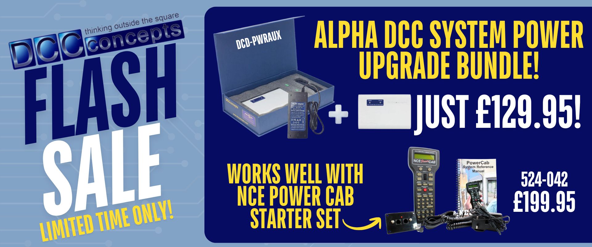⚡️ DCC Concepts Power Booster Flash Sale – Rails
