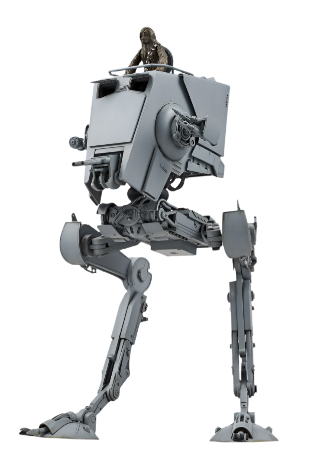 Revell 01202 Bandai Star Wars AT-ST (1:48 Scale) Model Kit – Rails