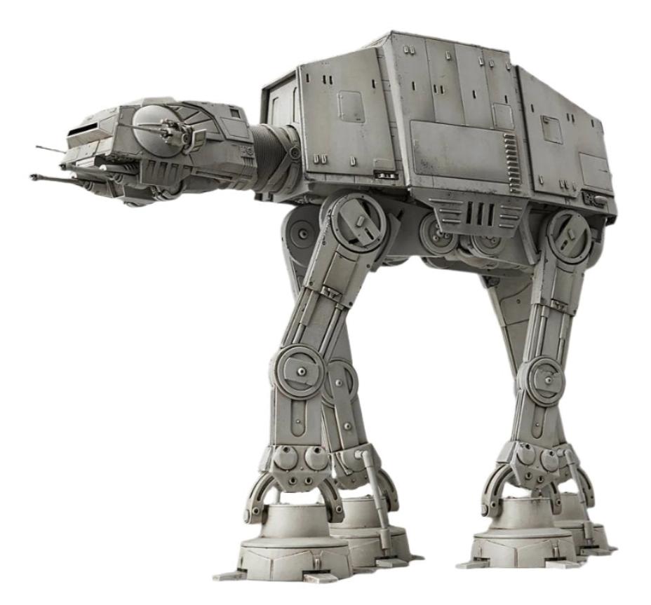 Revell 01205 Bandai Star Wars AT-AT (1:144 Scale) Model Kit – Rails