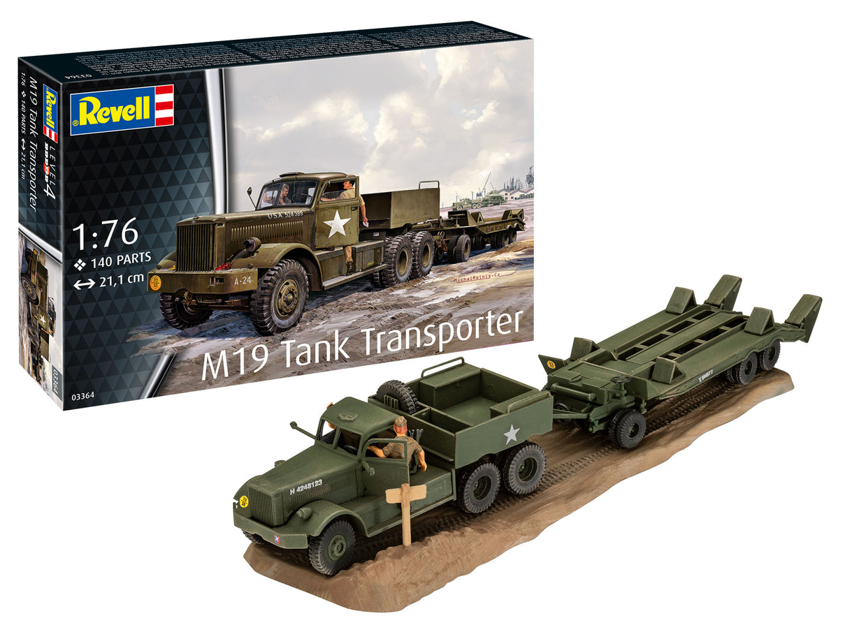 Revell 03364 M19 Tank Transporter Model Kit – Rails