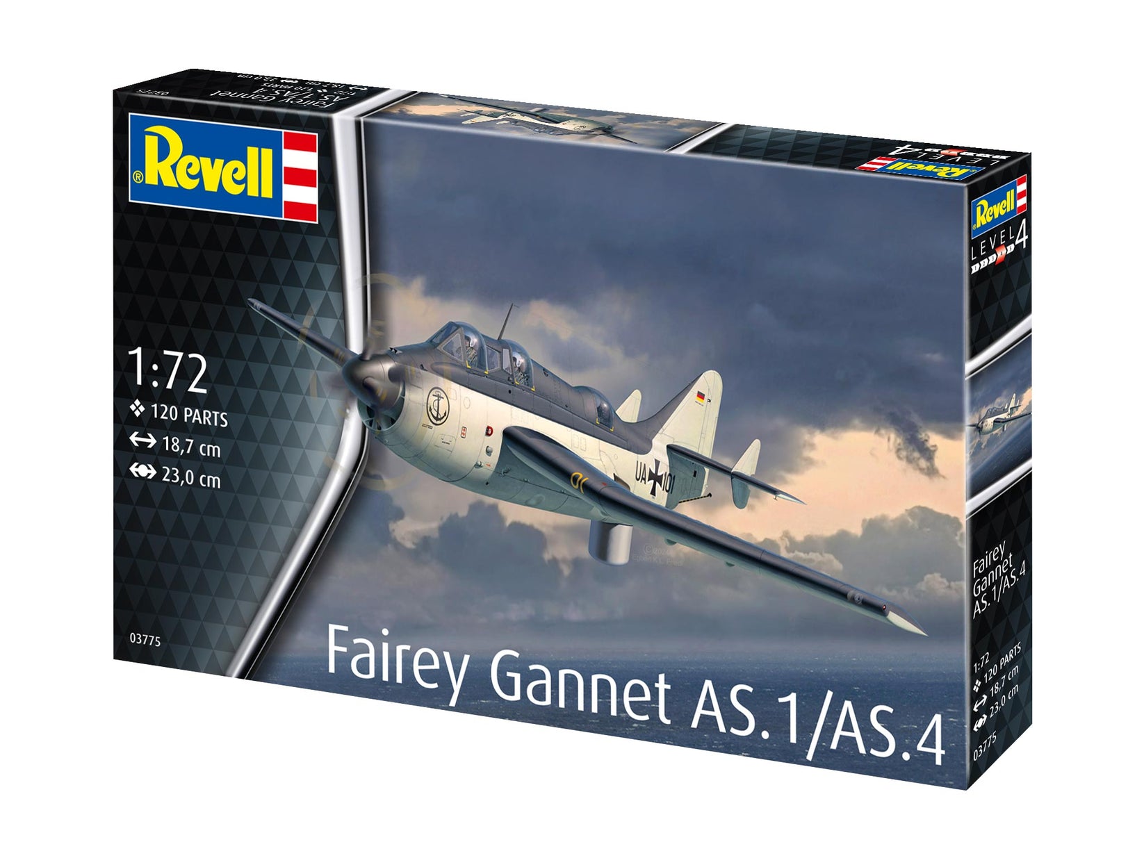 Revell 03775 Fairey Gannet AS.1/AS.4 Model Kit – Rails
