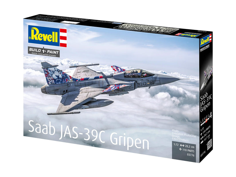 Revell 03776 Saab JAS-39C Gripen Model Kit – Rails