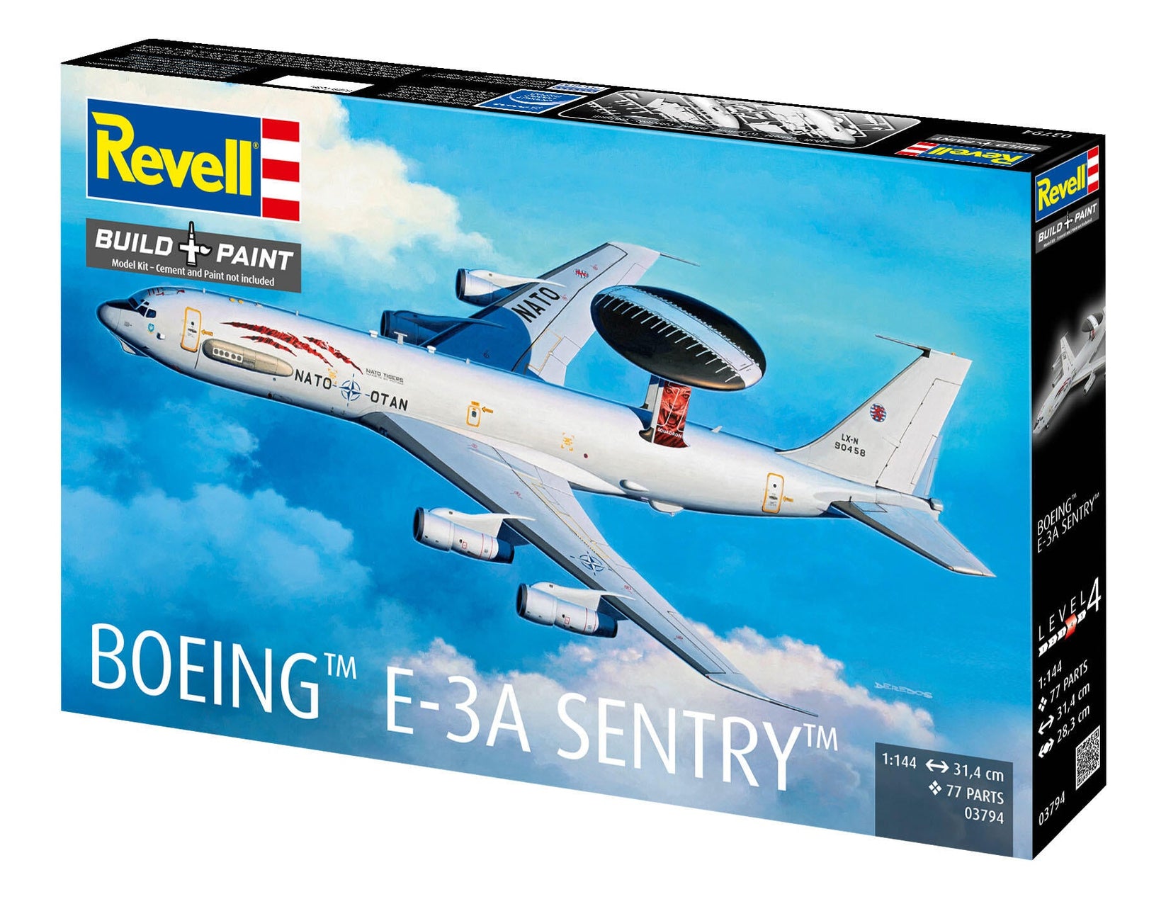 Revell 03794 Boeing E-3A Sentry Model Kit – Rails