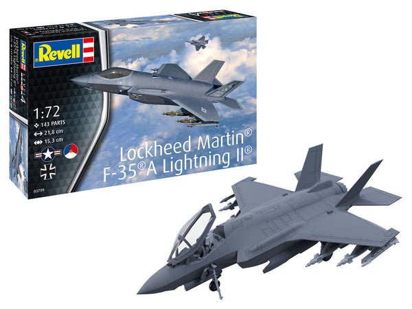 Revell 03799 Lockheed Martin® F-35®A Lightning II® Model Kit – Rails
