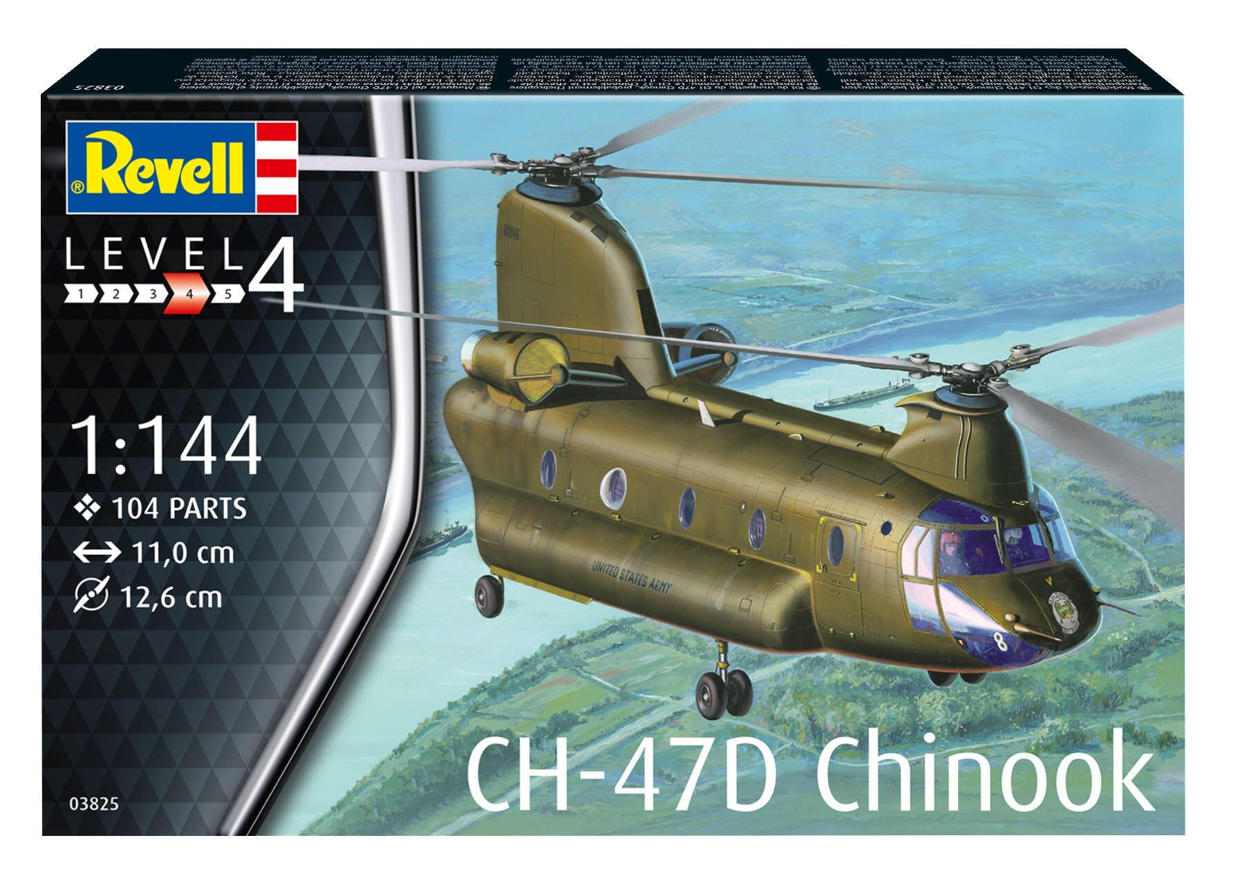 Revell 03825 CH-47D Chinook Model Kit – Rails