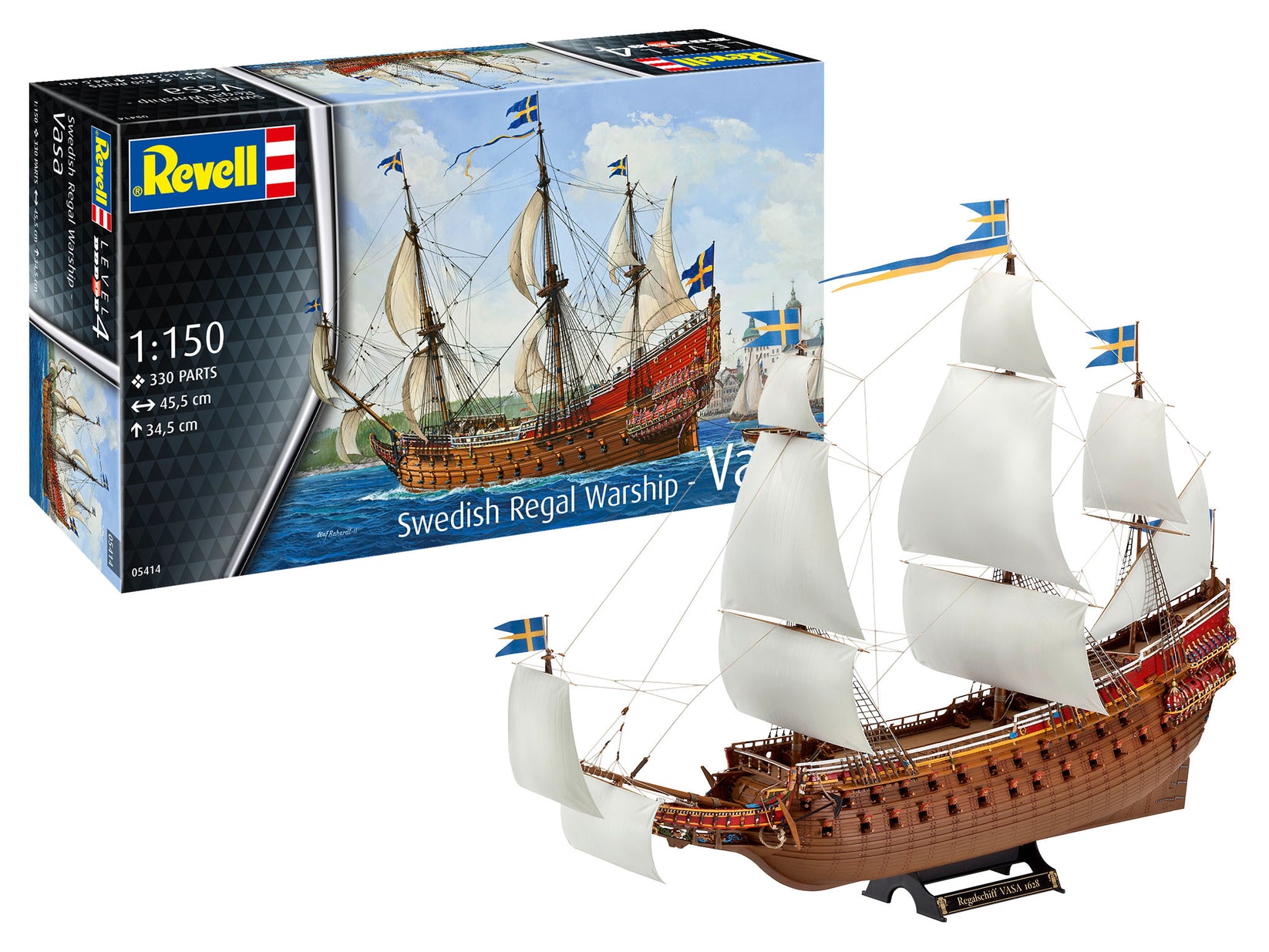 Revell 05414 Swedish Regal Warship "Vasa" Model Kit – Rails