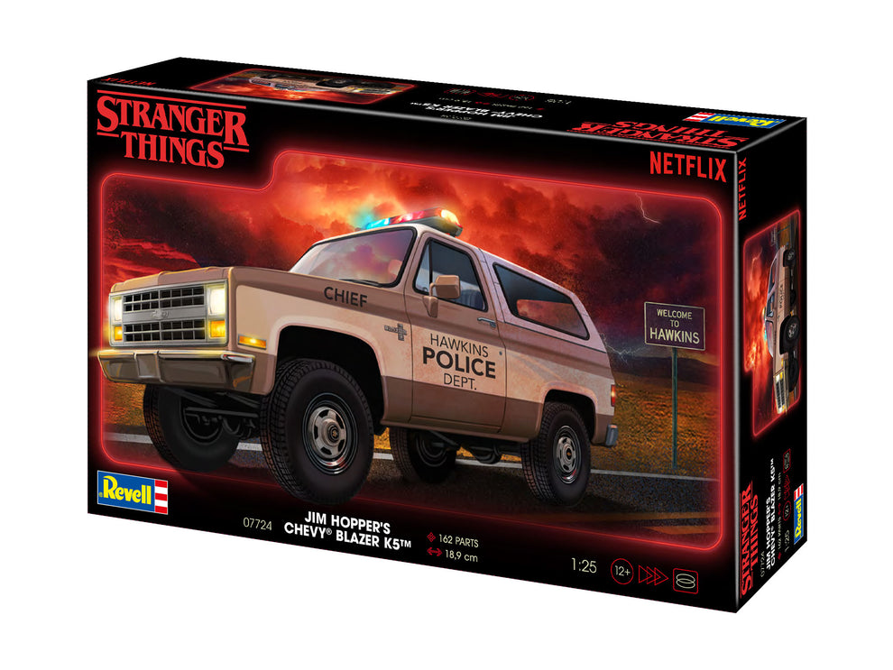 Revell 07724 1985 Chevrolet K5 Blazer: Stranger Things Model – Rails