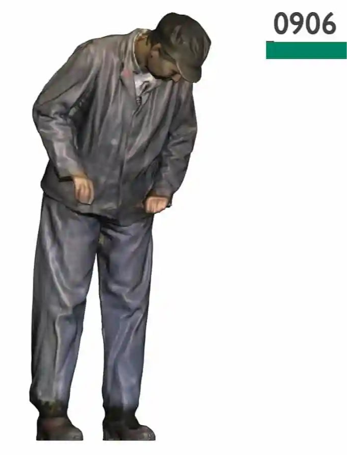 Modelu 0906-148 N Gauge Loco Specific Crew - GWR Fireman – Rails