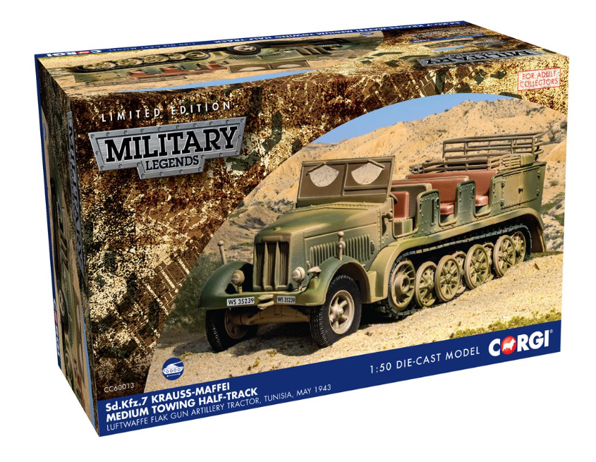 Corgi CC60013 Sd.Kfz.7 Krauss-Maffei Medium Towing Half-Track – Rails ...