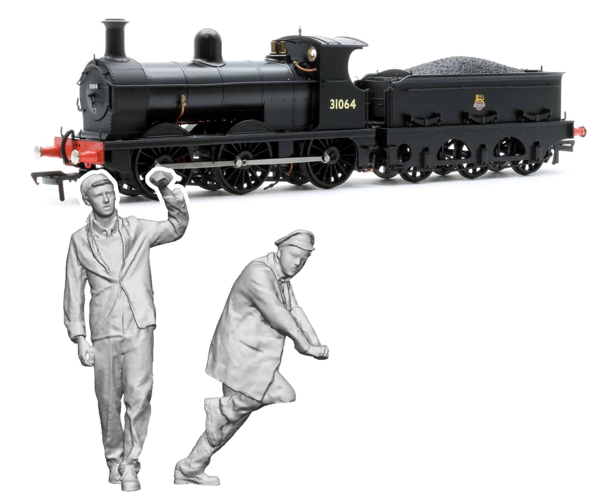 Modelu 11299-076 OO Gauge Loco Specific Crew - BR O1 Crew – Rails
