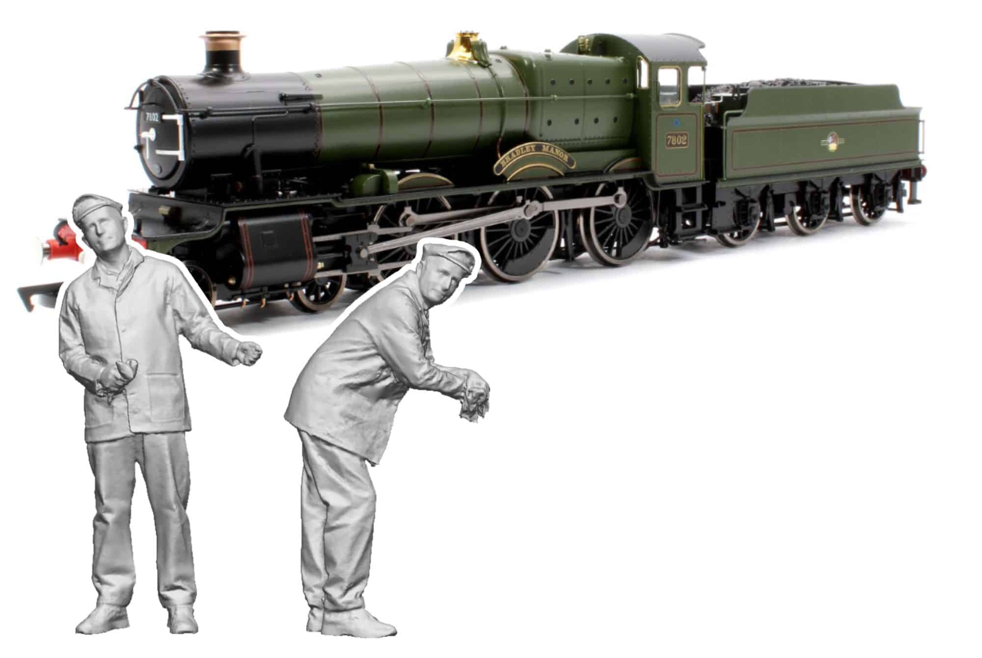 Modelu 11403-076 OO Gauge Loco Specific Crew - GWR Manor Crew – Rails