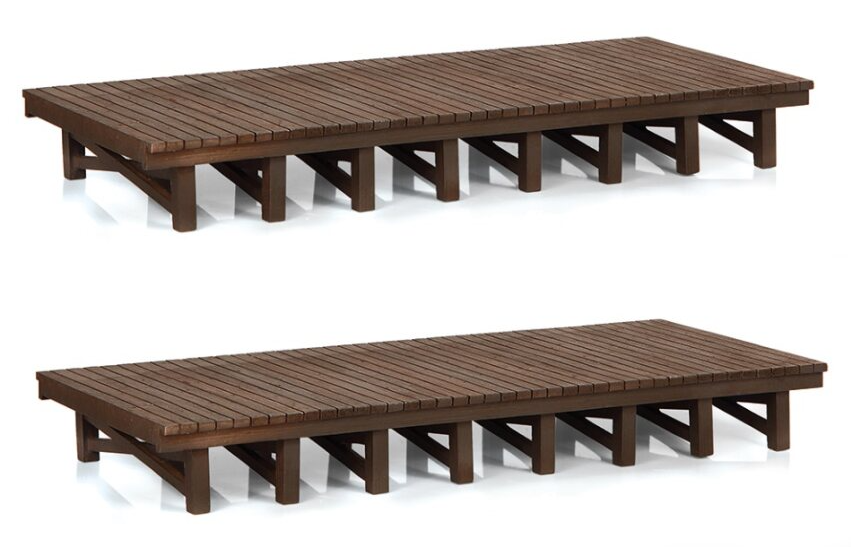 Scenecraft 42-0010 Wooden Platforms (x2) – Rails of Sheffield