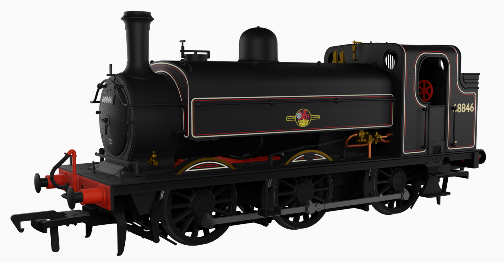 Rapido Trains UK LNER J52/2 No.68846 BR Lined Black Late Crest Steam ...