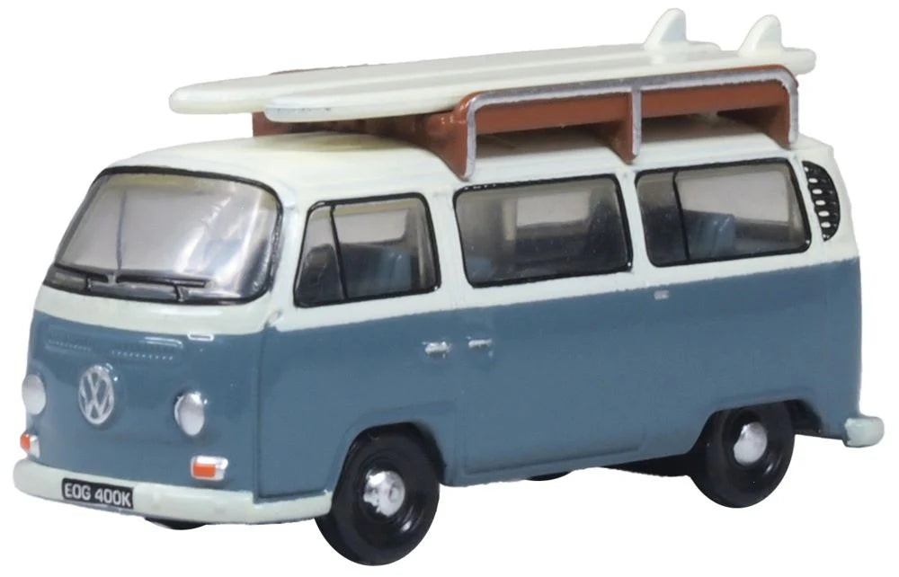 Oxford Diecast 120VW003 VW Bay Window T2 Bus/Surfboards Fiord – Rails