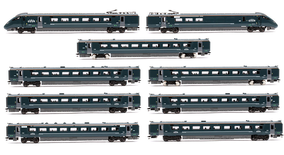 Kato 10-1672 -82999 Class 800 3xx GWR IET 9 Car Train Pack – Rails