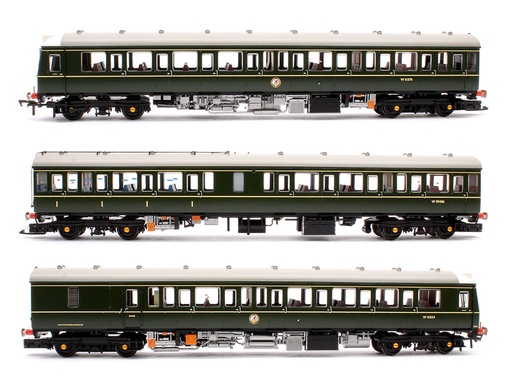 Bachmann 35-503 Class 117 3-Car DMU R334 BR Green (Small – Rails