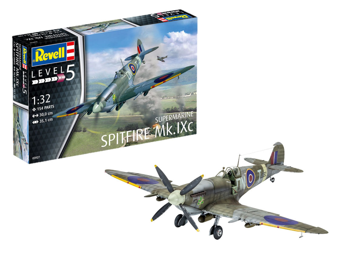 Revell 03927 Supermarine Spitfire Mk.IXc (1:32 Scale) Model – Rails