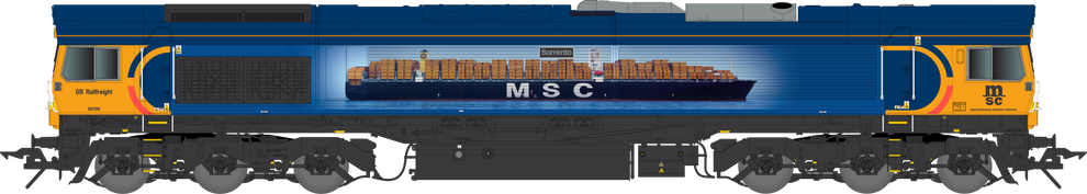Dapol Class 66 709 GBRF Sorrento MSC Livery Diesel Locomotive - DCC ...