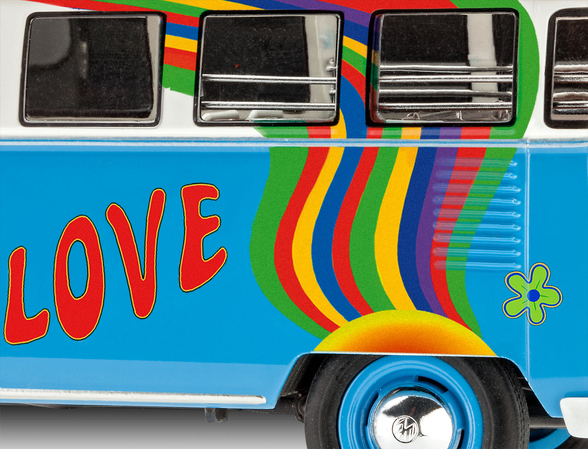 Revell Volkswagen T1 Samba Bus Flower Power (1:24 Scale) Model Kit ...