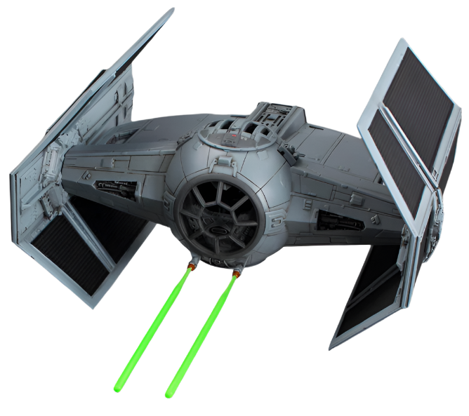 Revell 01214 Bandai Star Wars Darth Vader's TIE Fighter – Rails