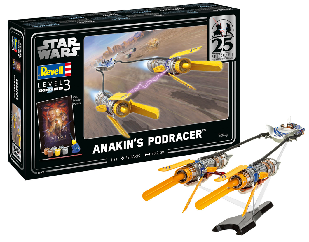 Revell 05639 Gift Set Anakin's Podracer: EP1 25th Anniversary Model Kit ...