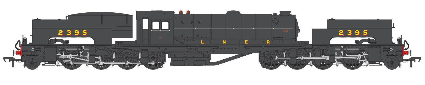 Heljan 3000 LNER Class U1 2-8-0 0-8-2T Beyer Garratt LNER Lined Black ...