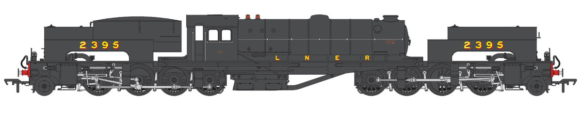 Heljan 3000 LNER Class U1 2-8-0 0-8-2T Beyer Garratt LNER Lined Black ...