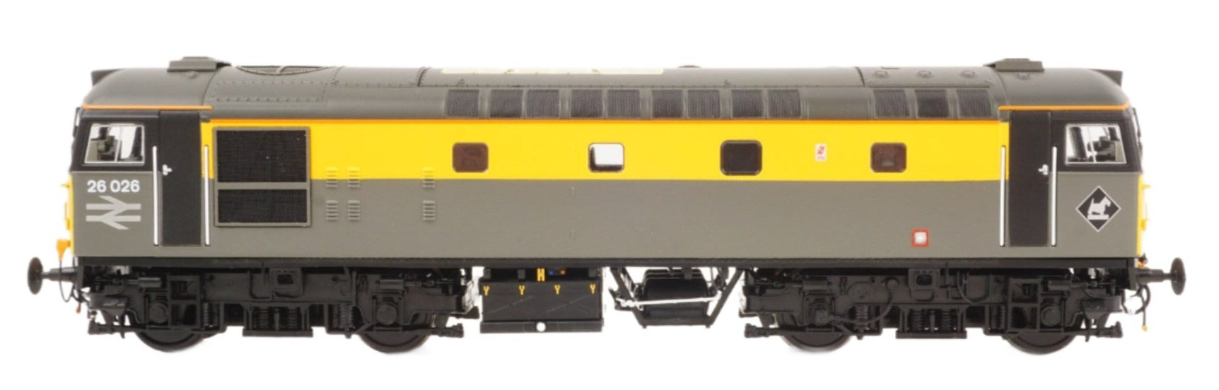 Heljan Class 26 Civil Engineers Grey/Yellow 26026 Diesel Locomotive ...