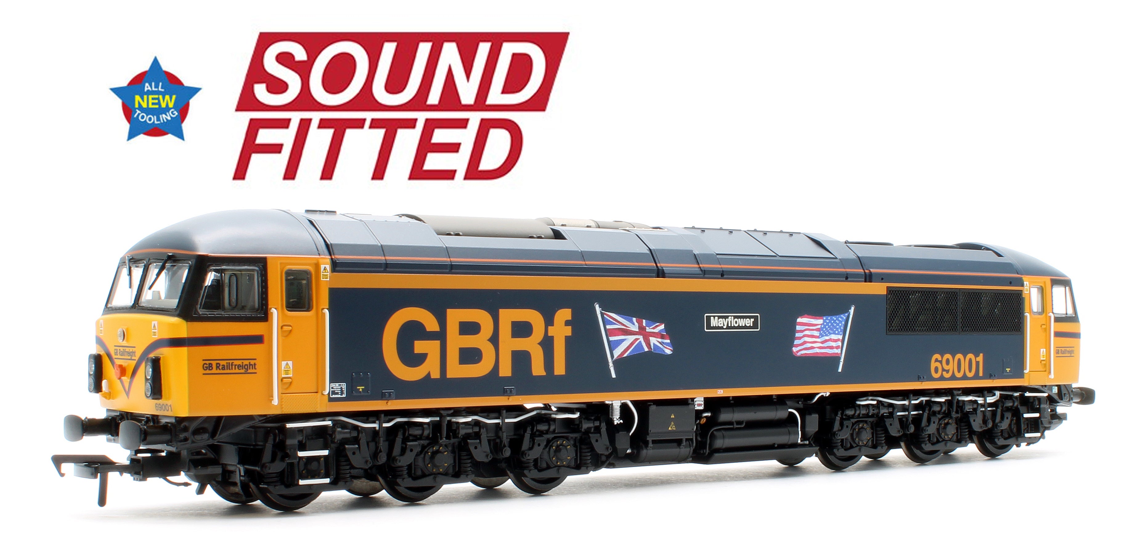 Bachmann 35-776SF Class 69 69001 'Mayflower' GBRf (UK – Rails