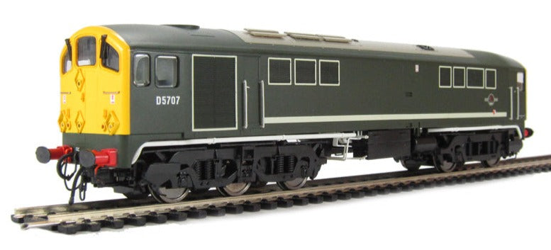 Heljan Class 28 Co-Bo BR Green Full Yellow Ends D5707 Diesel Locomotive ...