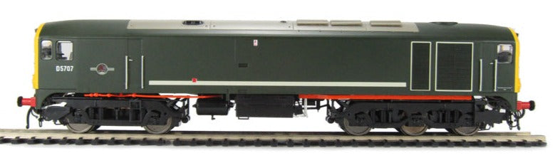 Heljan Class 28 Co-Bo BR Green Full Yellow Ends D5707 Diesel Locomotive ...
