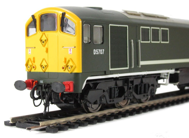 Heljan Class 28 Co-Bo BR Green Full Yellow Ends D5707 Diesel Locomotive ...
