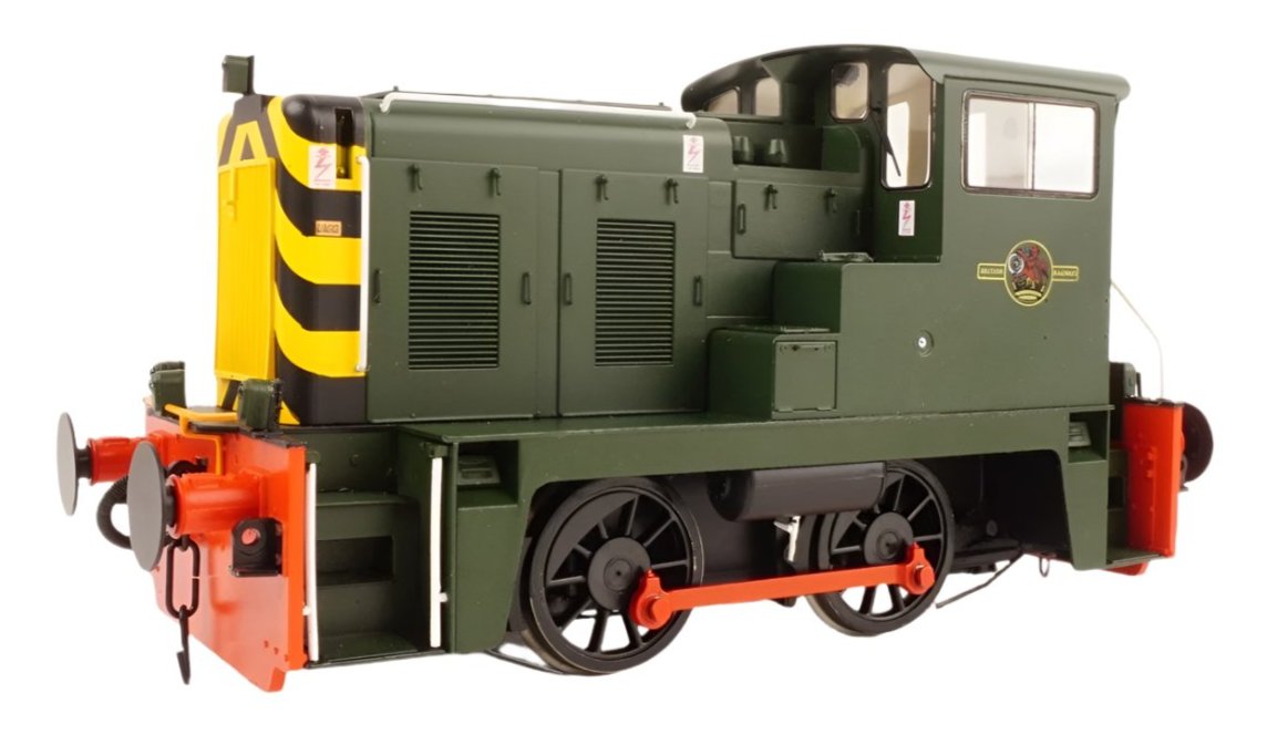 Heljan Class 02 BR green Unnumbered (Wasp Stripes) Diesel Locomotive ...