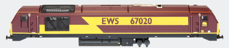 Dapol Class 67 EWS Red/Gold 67020 Diesel Locomotive – Rails of Sheffield