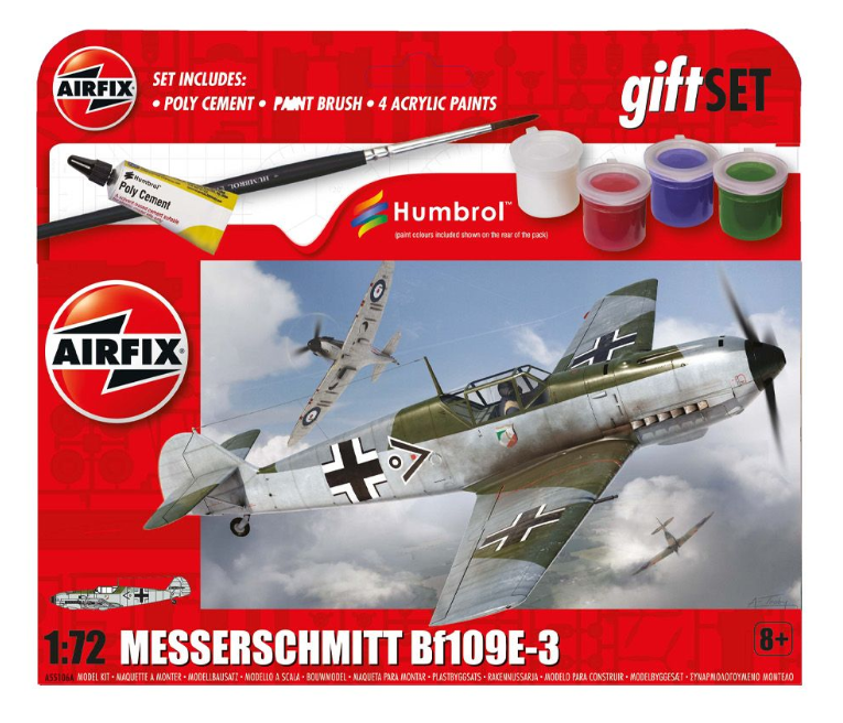 Airfix A55106A Hanging Gift Set - Messerschmitt Bf109E-3 – Rails