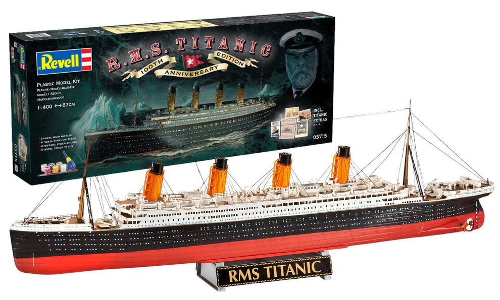 Revell 05715 RMS Titanic 100th Anniversary Edition Gift Set – Rails
