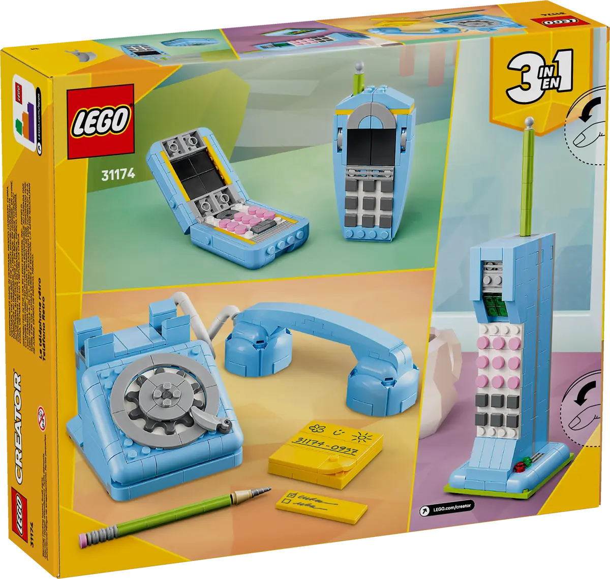 Lego 31174 Lego Creator Retro Telephone - 31174 – Rails