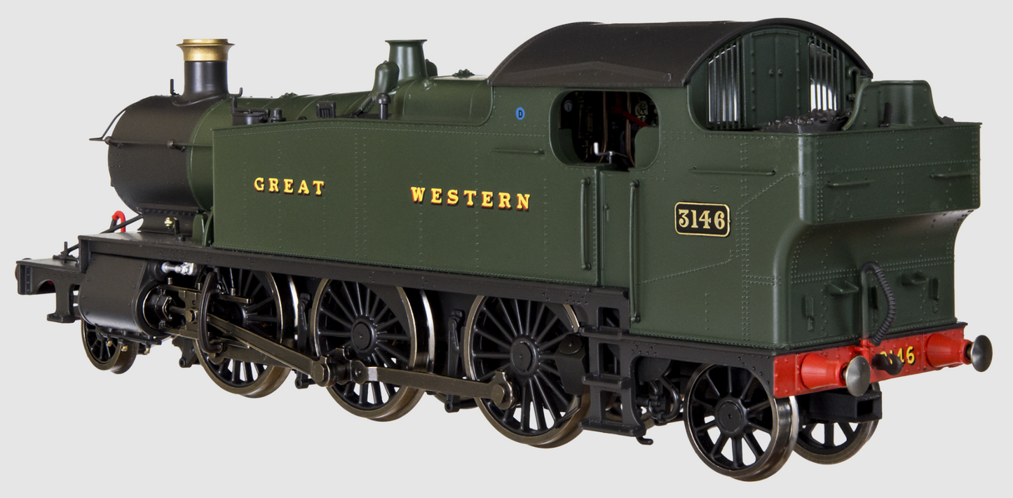 Dapol Large Prairie 3146 GWR Green Great Western Steam Locomotive ...