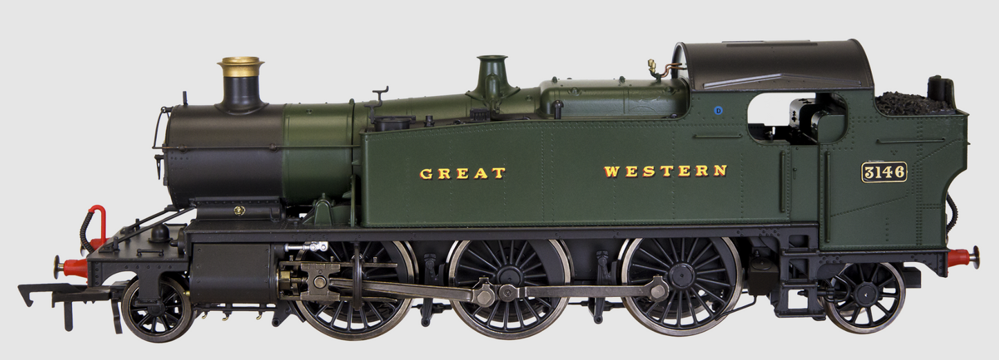 Dapol Large Prairie 3146 GWR Green Great Western Steam Locomotive - DCC ...