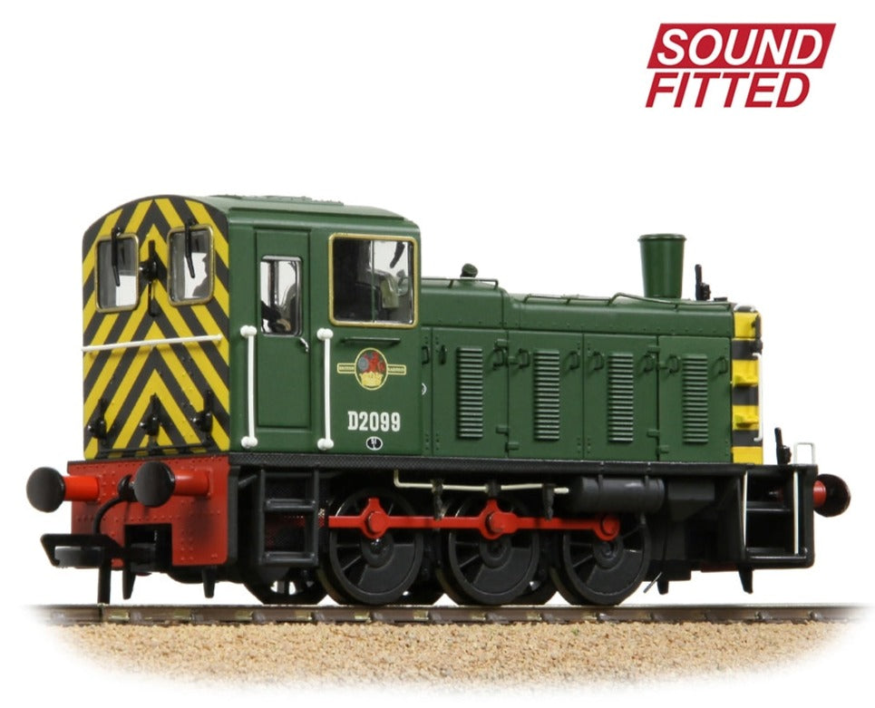 Bachmann 31-364BSF Class 03 D2099 BR Green (Wasp Stripes) Diesel Locomotive - DCC Sound ...