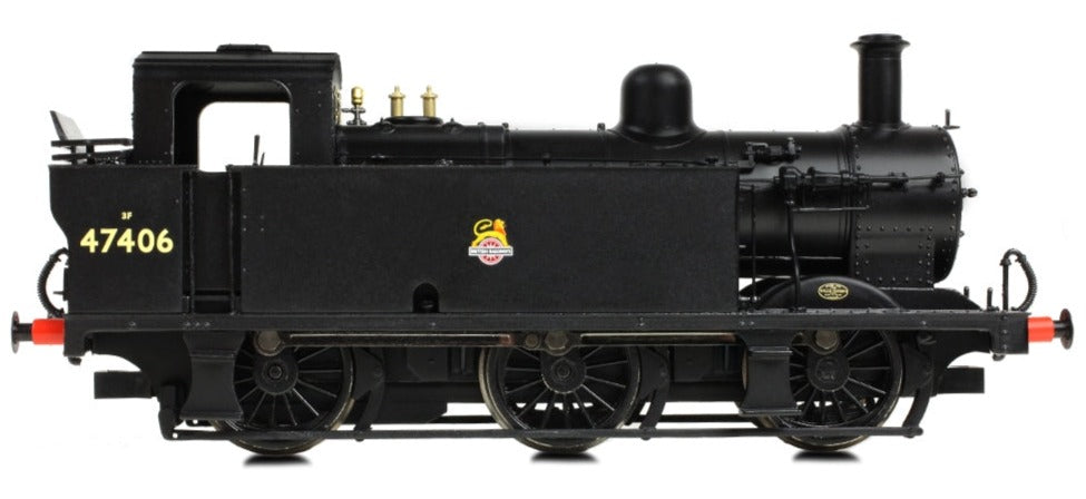 Bachmann LMS Fowler 3F (Jinty) 47406 BR Black (Early Emblem) Steam ...