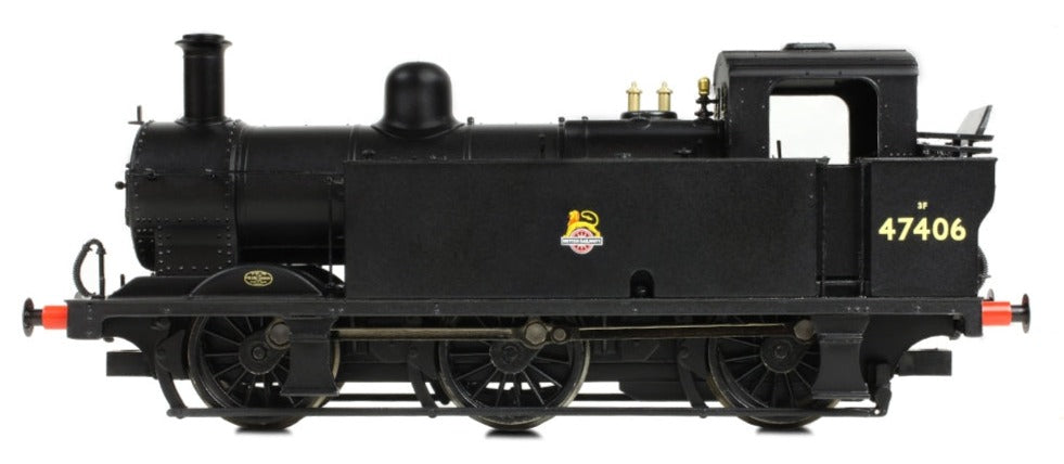 Bachmann LMS Fowler 3F (Jinty) 47406 BR Black (Early Emblem) Steam ...